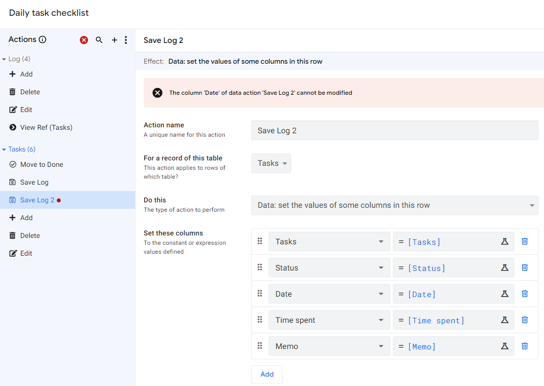 Appsheetで作る、毎日のやることチェックリスト/ Daily to-do checklist created with Appsheet ...